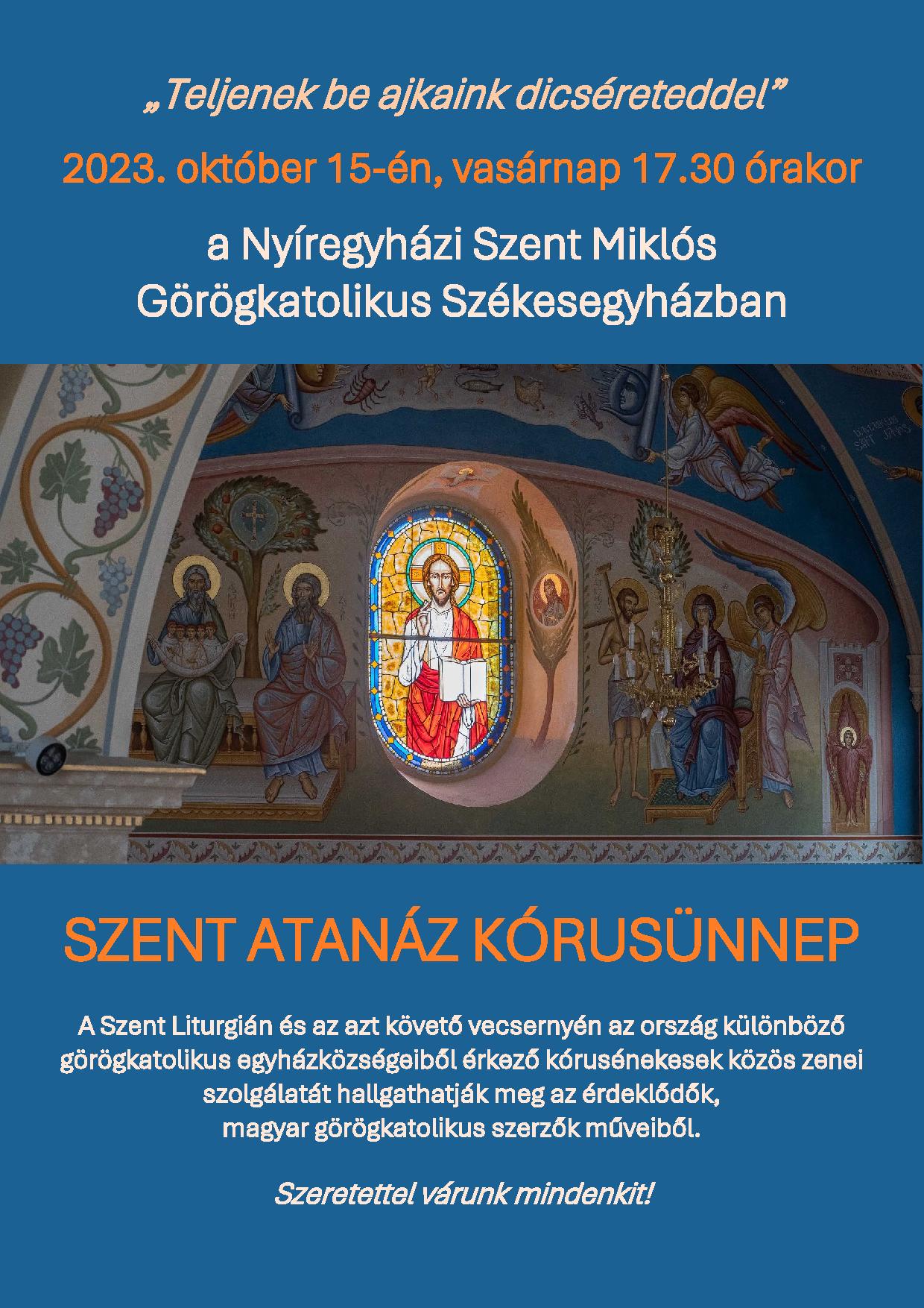 Szent Liturgia és vecsernye a Szent Atanáz kórussal | Szent Miklós ...